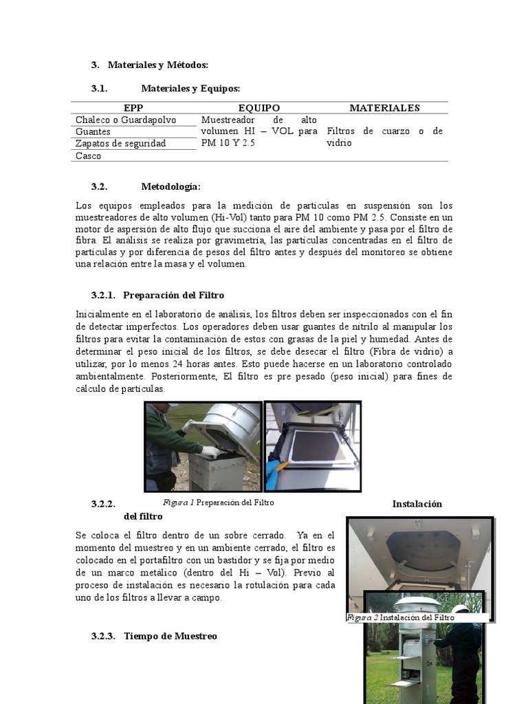 Materiales y Métodos Del HI VOL | PDF | Laboratorios | Naturaleza