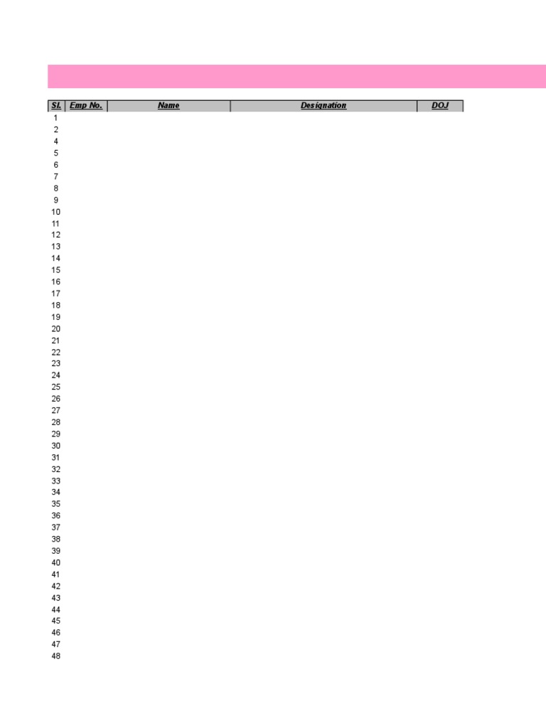 Leave Record Format | PDF