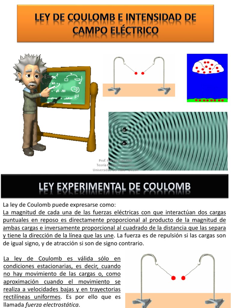 2 Ley de Coulomb e Intensidad de Campo Eléctrico | PDF | Carga ...