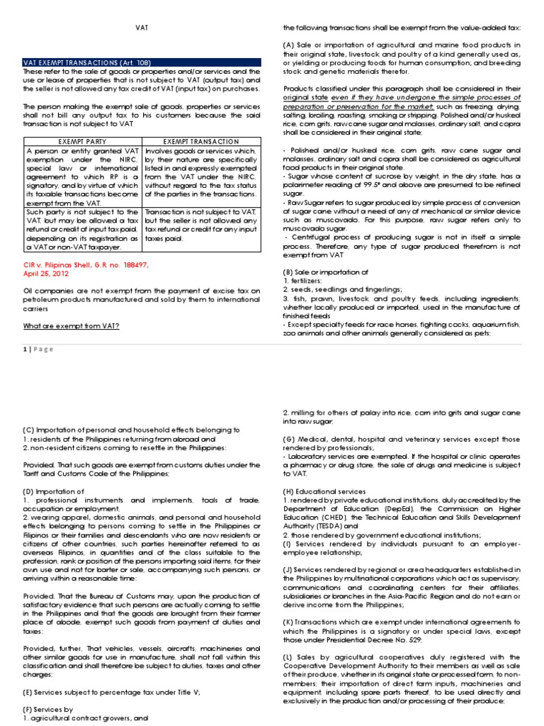 Vat Notes | PDF | Value Added Tax | Invoice