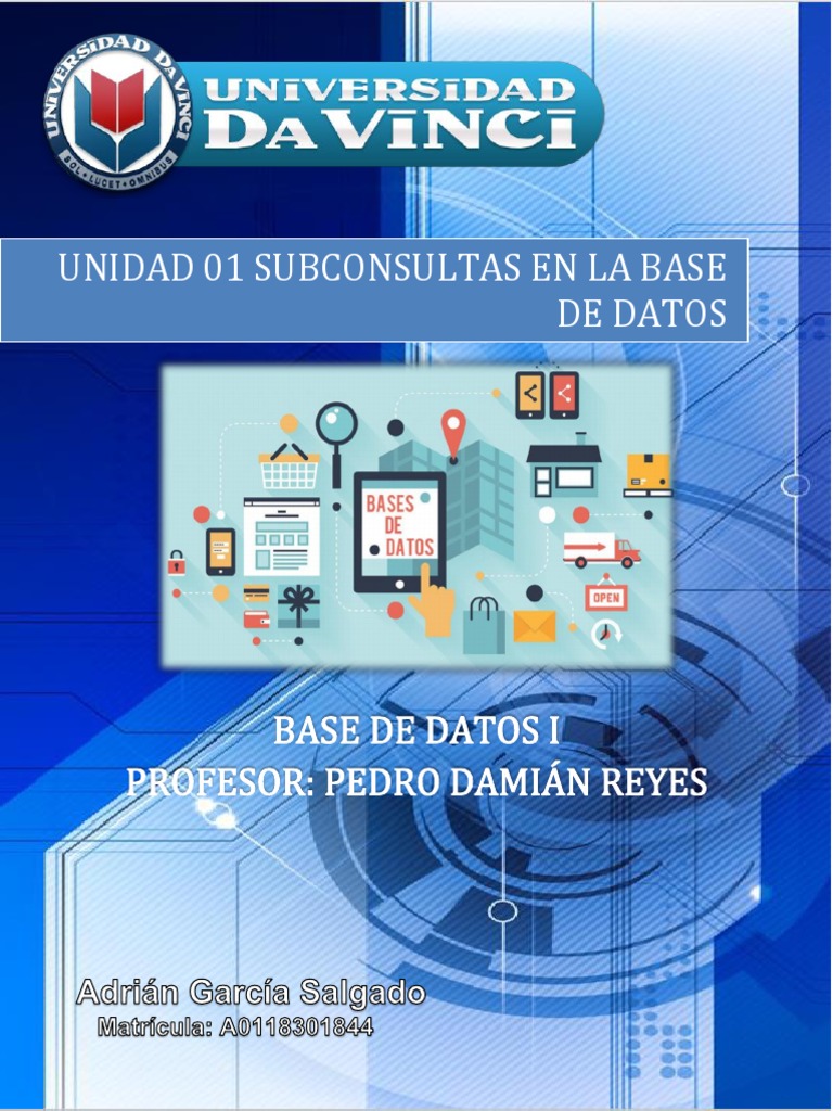 Base de Datos II - Unidad 1 SubConsultas | PDF | Salario | Software de ...