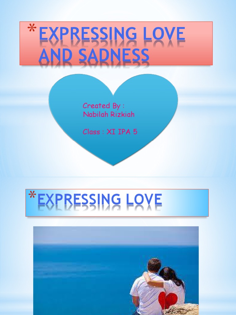 Love and Sadness: Expressions Guide | PDF | Love