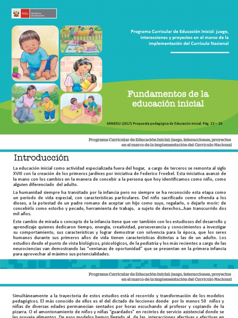 Fundamentos de La Educaci__n Inicial | Desarrollo cognitivo | Educación de la primera infancia