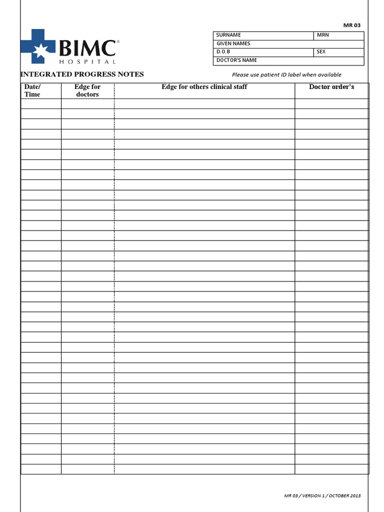 Integrated Progress Notes | PDF