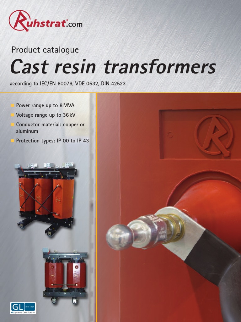 Ruhstrat Cast Resin Transformers According To IEC en 60076 VDE 0532 DIN ...