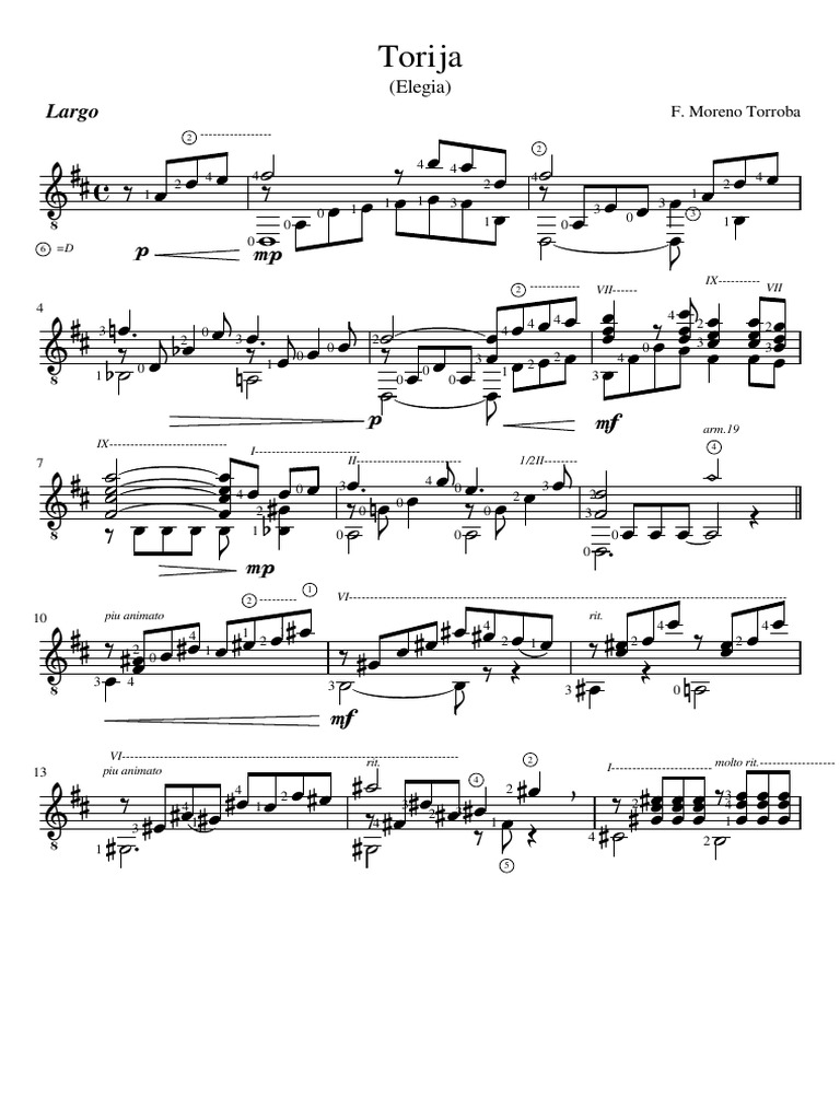 Torroba Torija Partitura (Original) | PDF