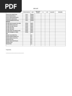 WCCAS Hotel: Guest Room Linen Control Sheet | PDF