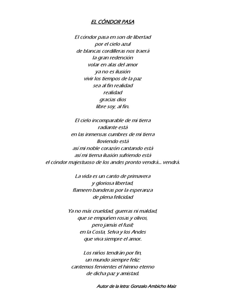 El Condor Pasa | PDF