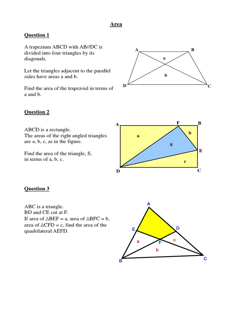 Areas | PDF | Convex Geometry | Classical Geometry