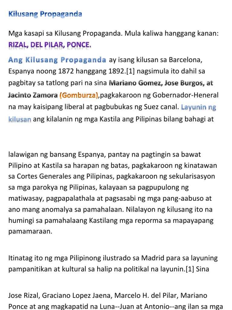 Kilusang Propaganda | PDF