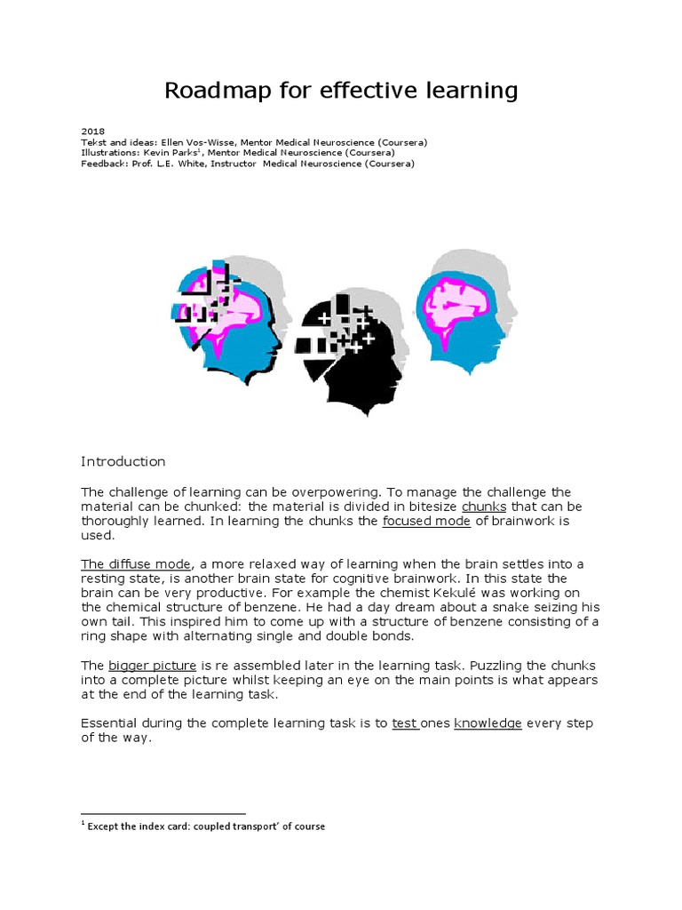 Roadmap Effective Learning 2 | PDF | Educational Technology | Attention
