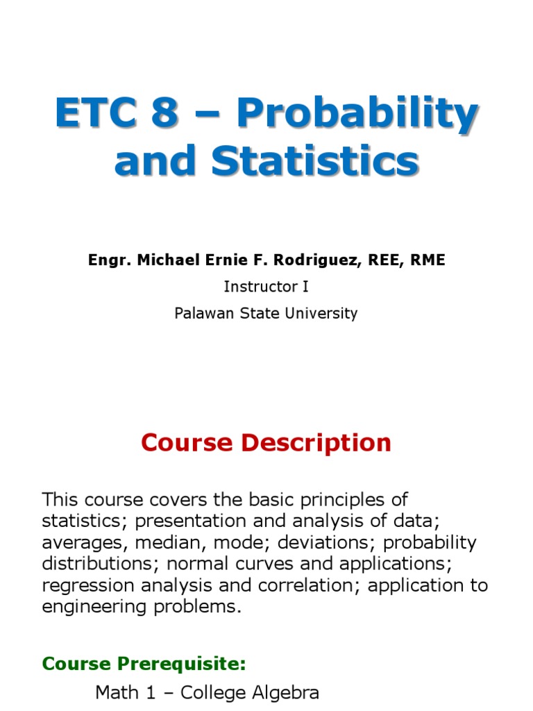 Prob and Statistics | PDF | Sampling (Statistics) | Level Of Measurement