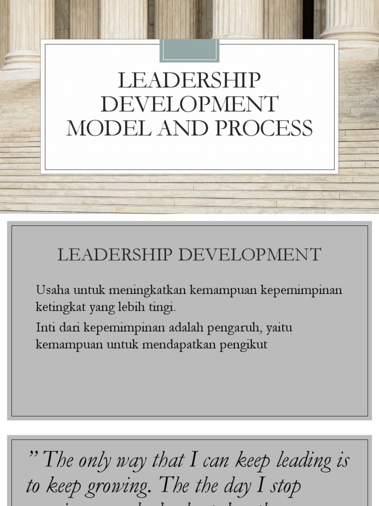 Leadership Development Model and Process | PDF | Karier & Perkembangan