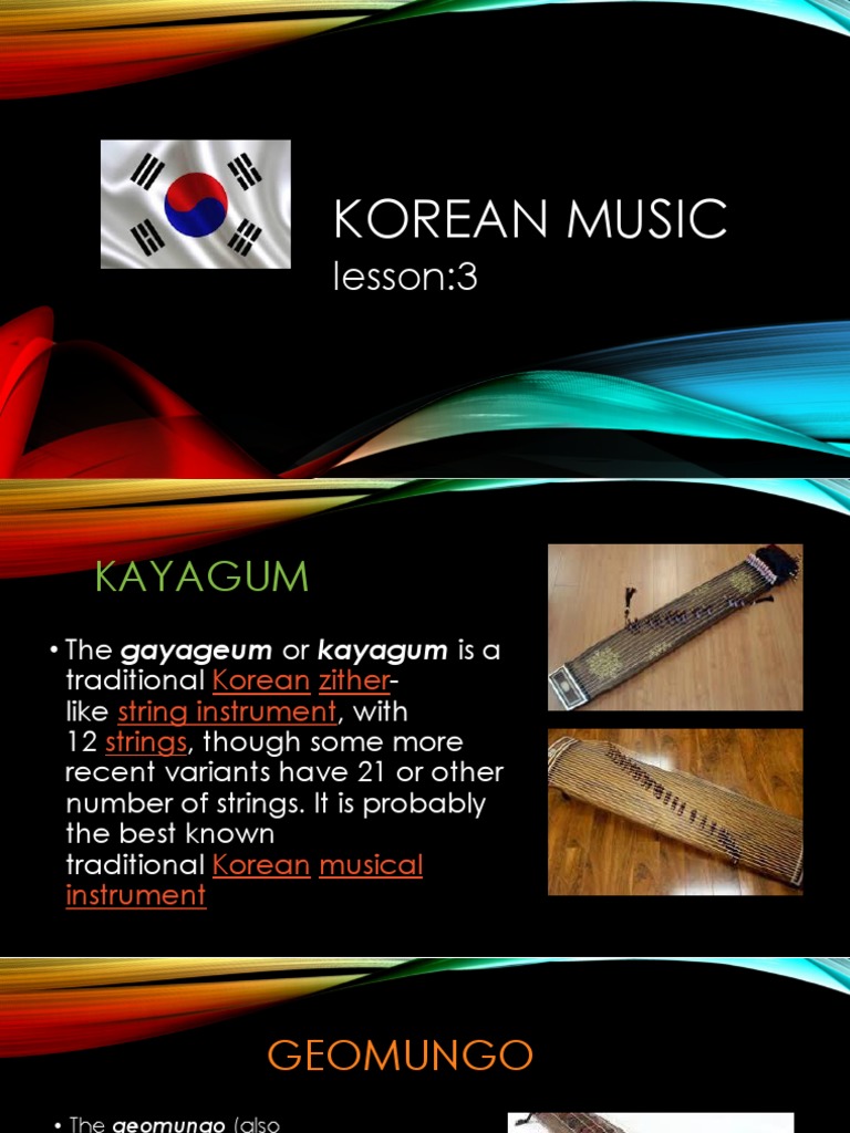Korean Music: Lesson:3 | PDF
