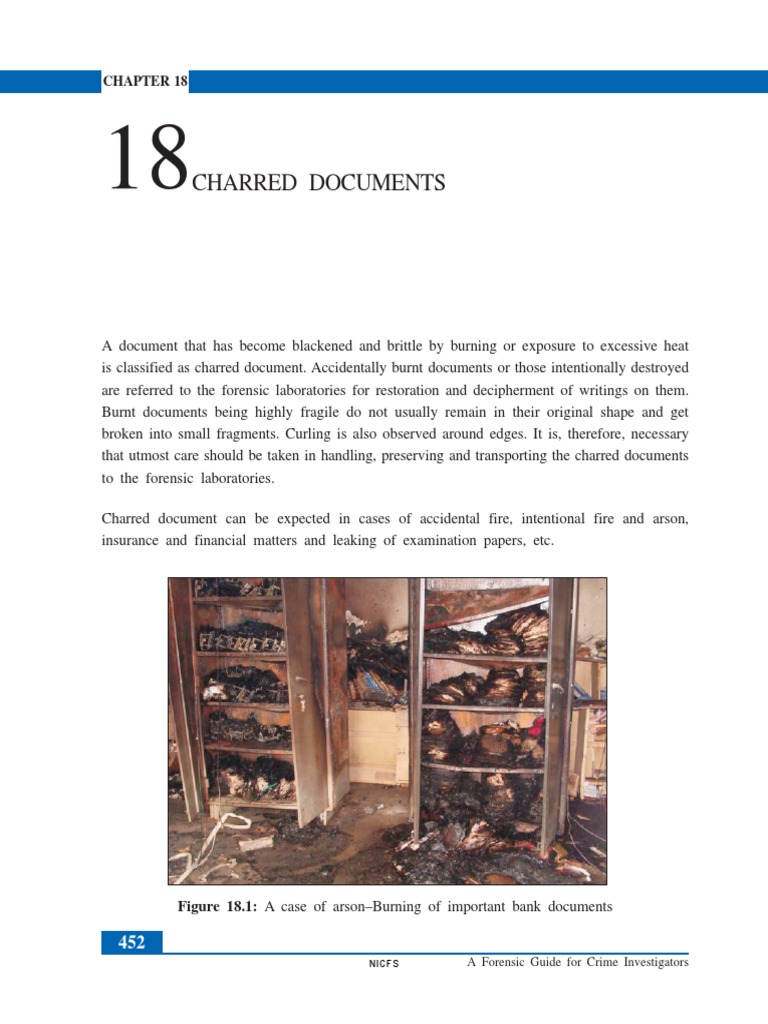 Charred Documents | PDF | Crime Scene | Forensic Science
