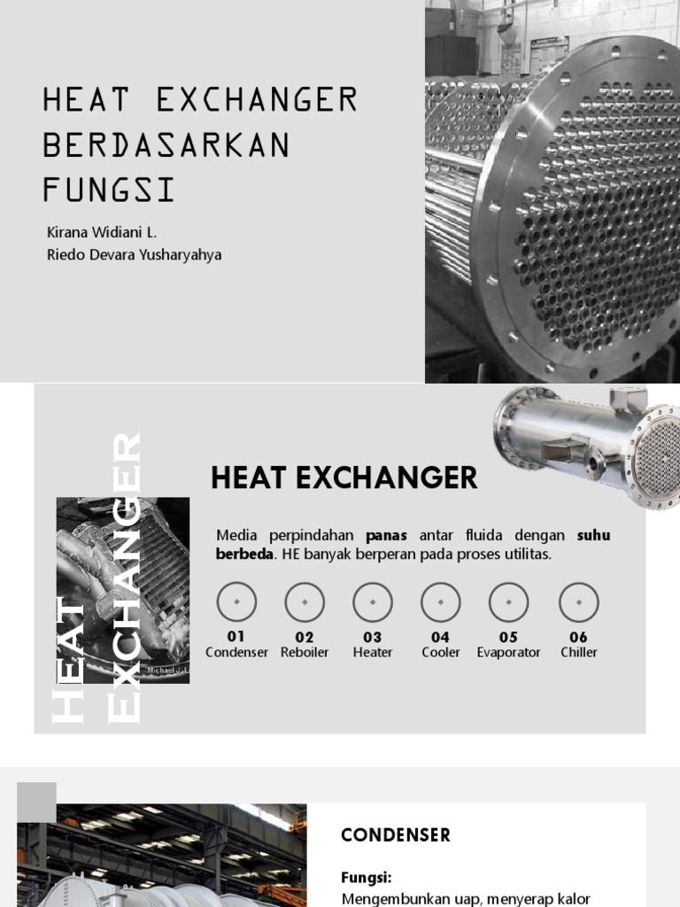 Fungsi dan Jenis Heat Exchanger | PDF | Griya & Taman | Sains & Matematika