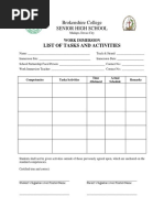 Daily Work Immersion Diary - Sample | PDF