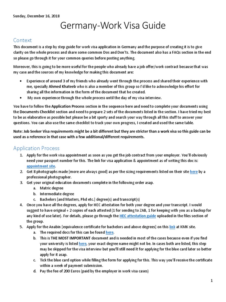 Work Visa - Complete Guide | PDF | Travel Visa | Academic Degree