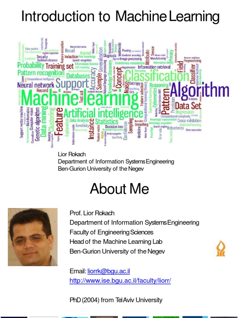Introduction To Machinelearning | PDF | Statistical Classification | Machine Learning