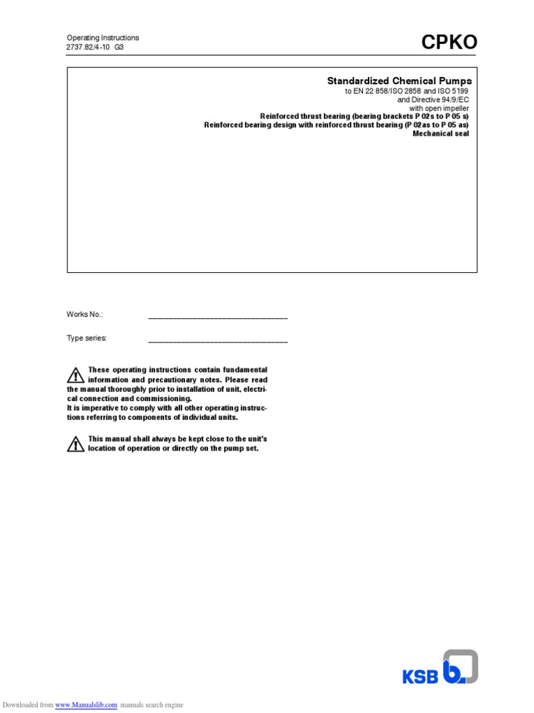 Cpko | Download Free PDF | Bearing (Mechanical) | Pump