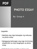 Photo Essay - Tagalog | PDF