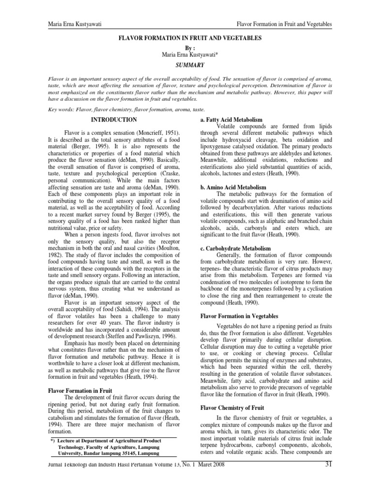 Materi Flavor 2 | PDF | Taste | Sugar Substitute