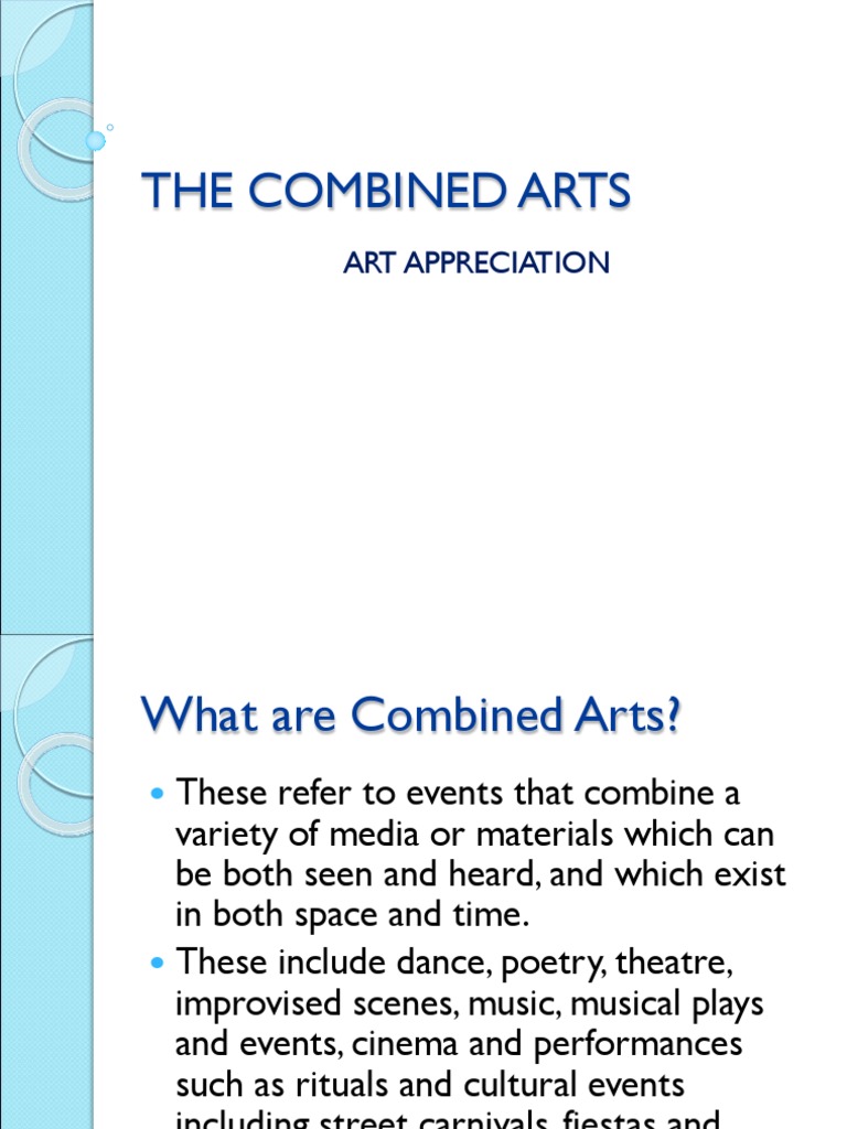 The Combined Arts | PDF | Orchestras | Musical Compositions
