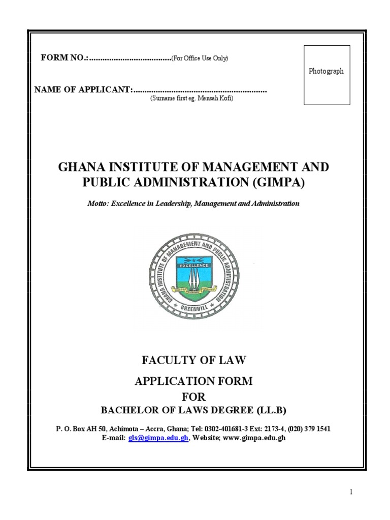 Ghana Institute of Management and Public Administration (Gimpa) | PDF ...