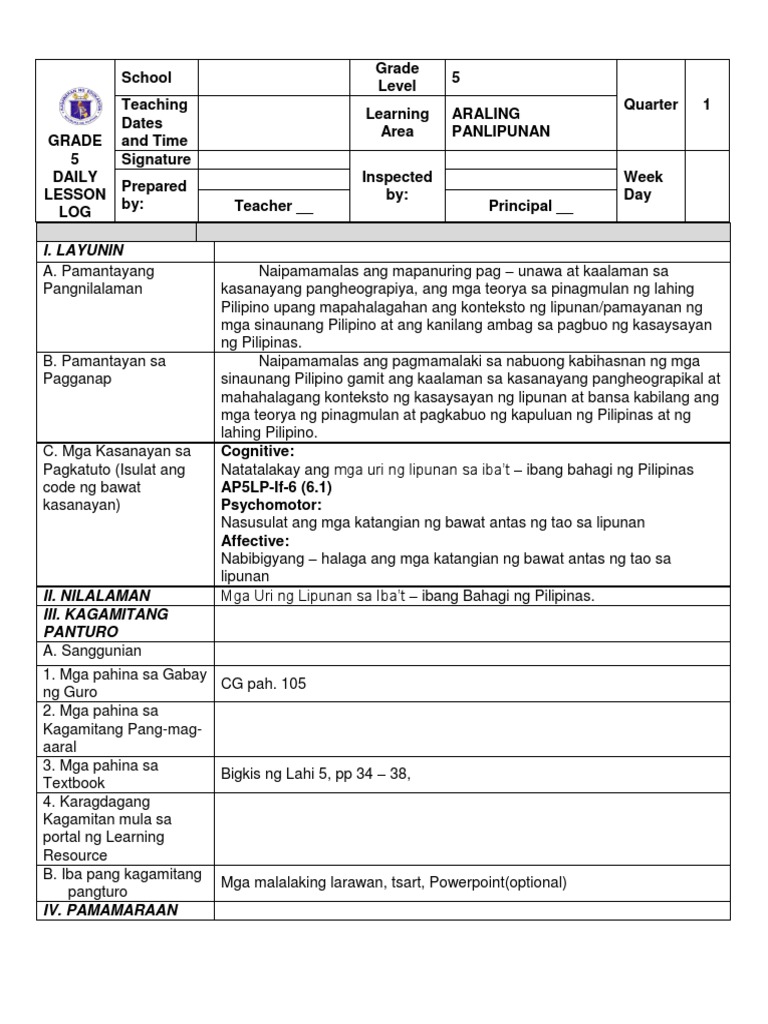 Ap5 Q1 WK3 Day3 | PDF