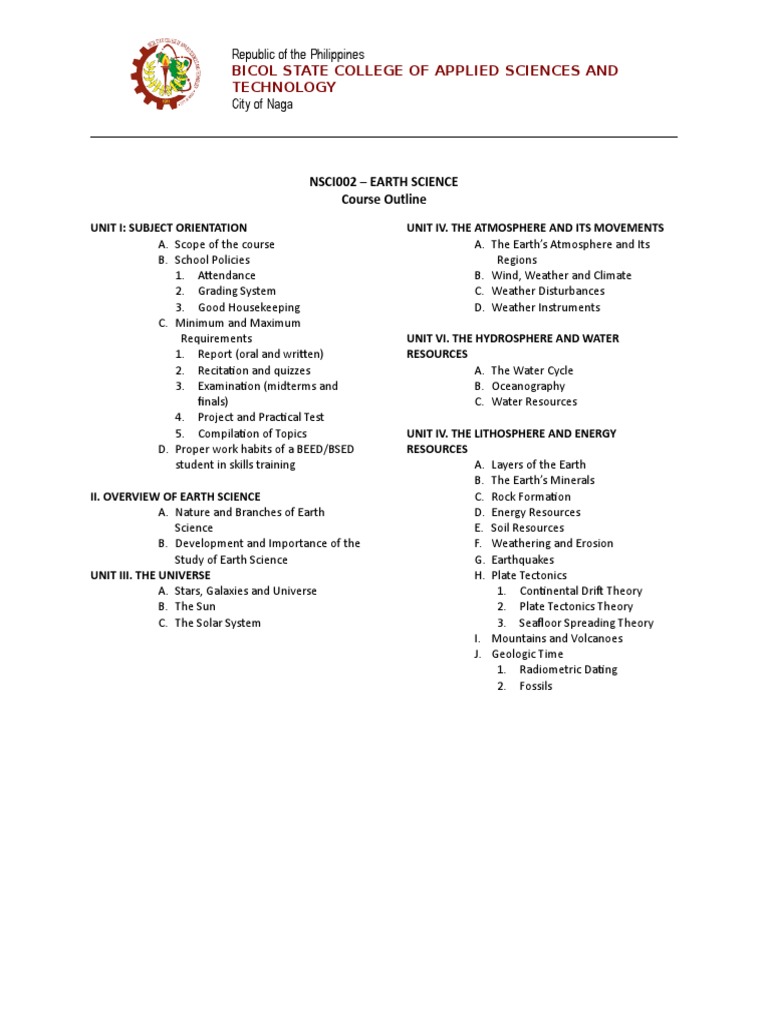 Earth Science Topics | PDF | Earth Sciences | Plate Tectonics