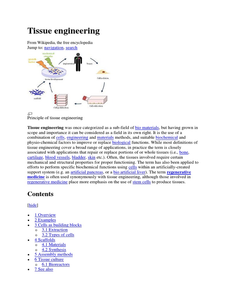 Understanding Tissue Engineering Basics | PDF | Tissue Engineering ...