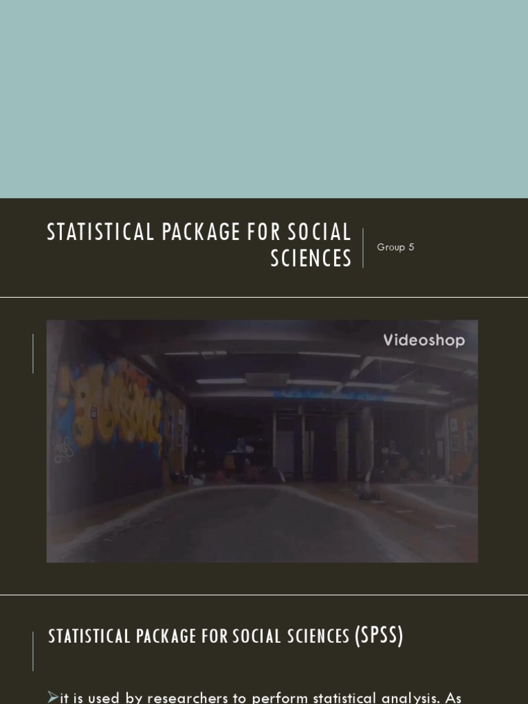Statistical Package For Social Sciences | PDF