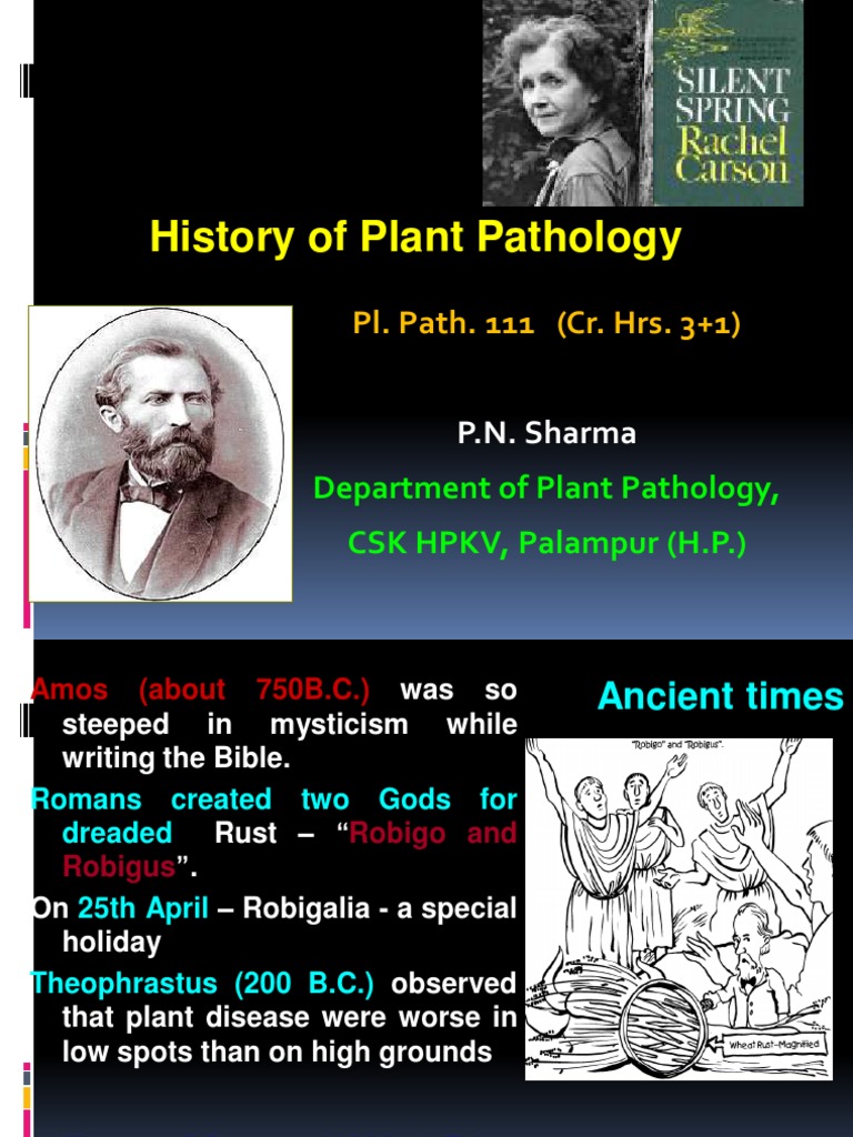 Lect. 3 PL Path 111 - History of Plant Pathology | PDF | Plant ...