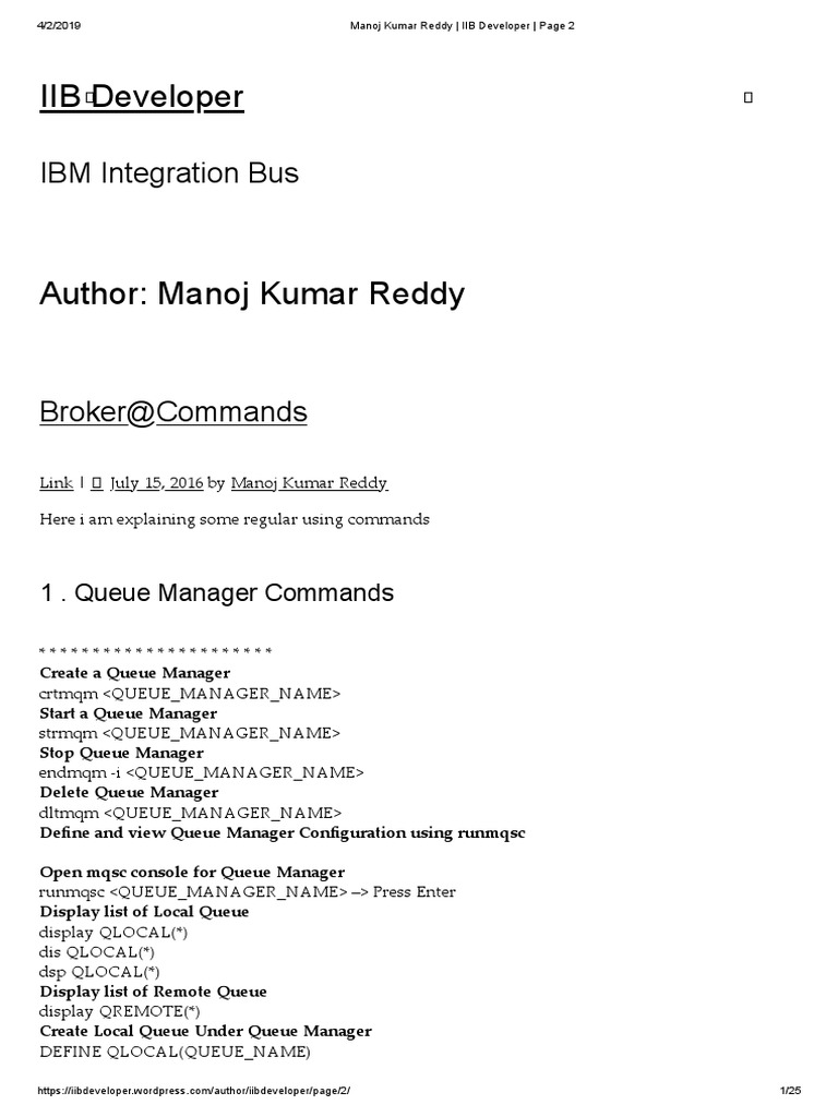 Manoj Kumar Reddy - IIB Developer - Page 2 | PDF | Network Socket | Internet Protocol Suite