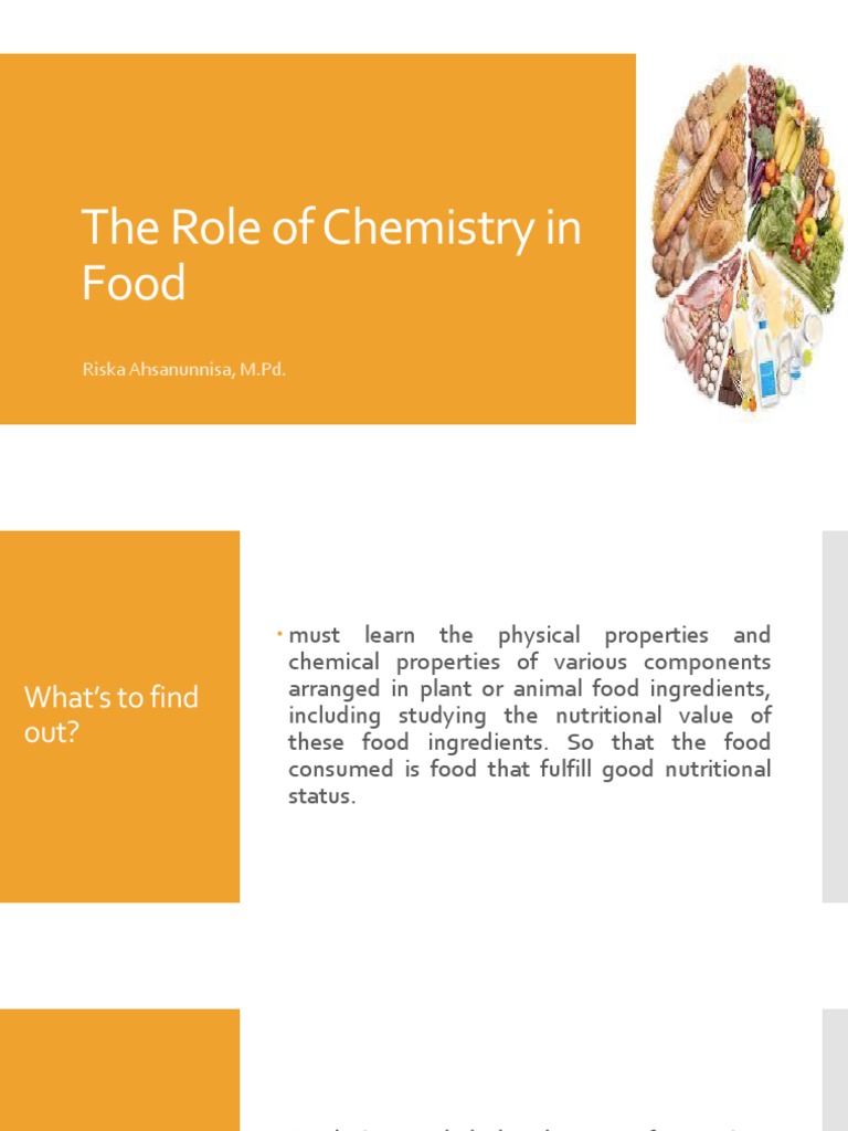The Role of Chemistry in Food | PDF | Foods | Nutrition