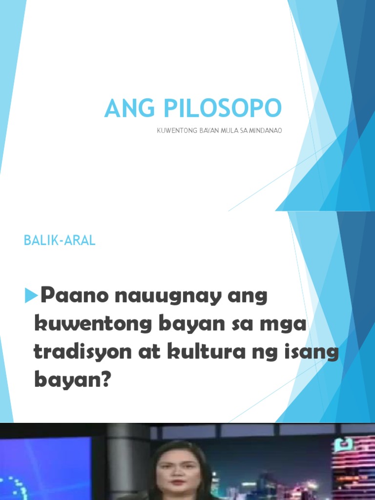 Ang Pilosopo Aralin 1.2 | PDF