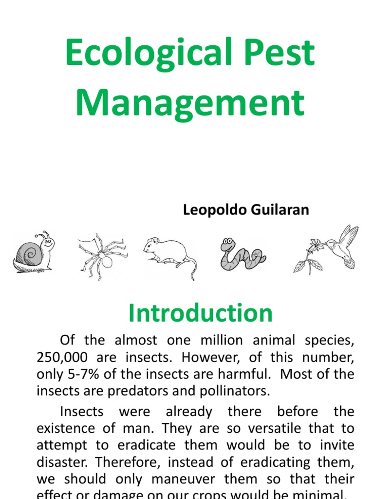 LG-Ecological Pest Management | PDF | Predation | Parasitism