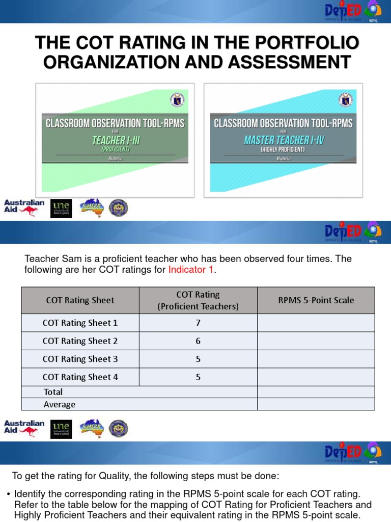 09-COT-RPMS in Portfolio Organization and Assessment | PDF | Lesson ...