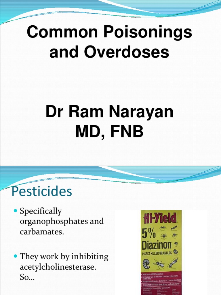 Common Poisonings (Toxidromes) 1 1 1 | PDF | Medical Specialties ...