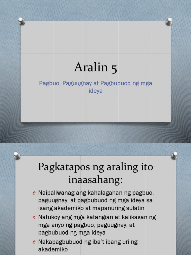 Aralin 5 | PDF