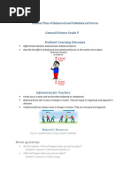 Science 8: Forces and Motion Lesson | PDF | Force | Lesson Plan