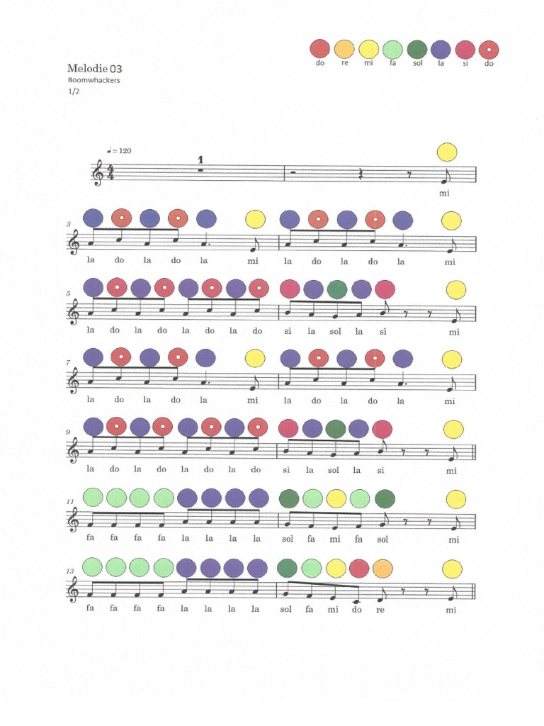 03 Partiture Boomwhackers | PDF