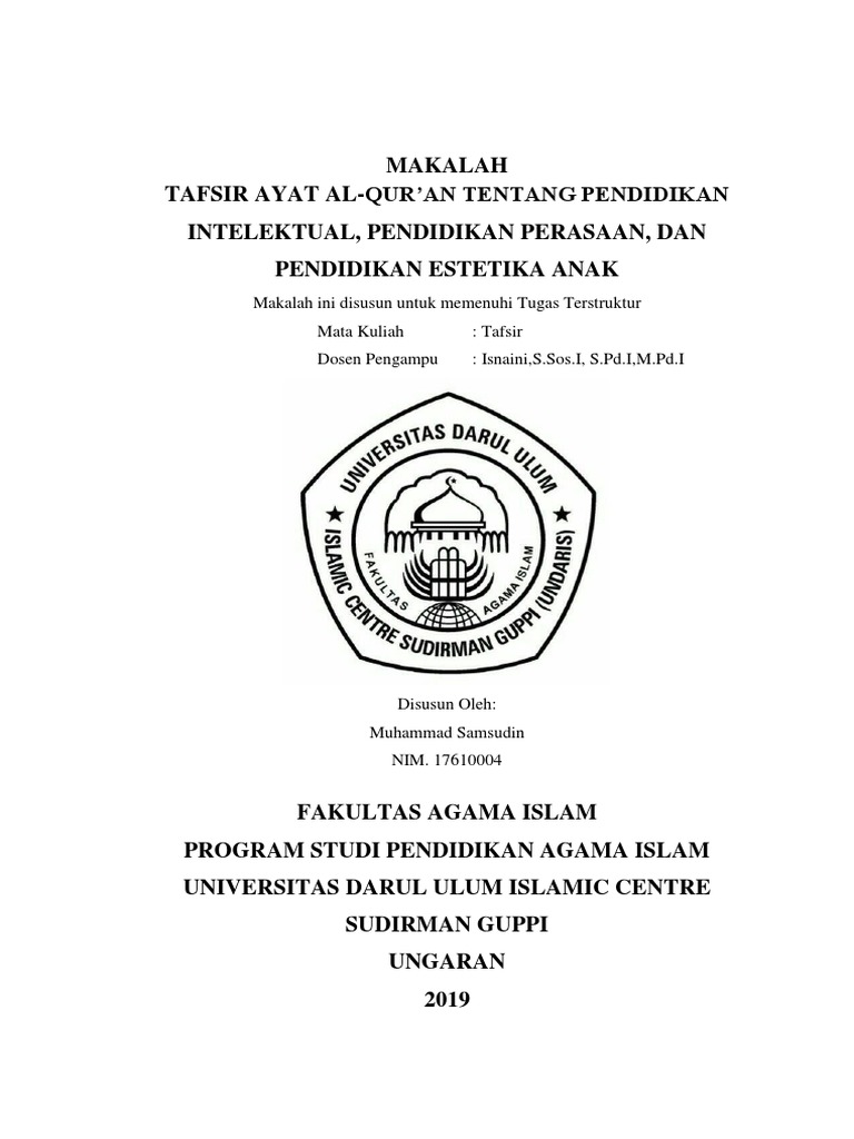 Makalah Tafsir Pendidikan | PDF