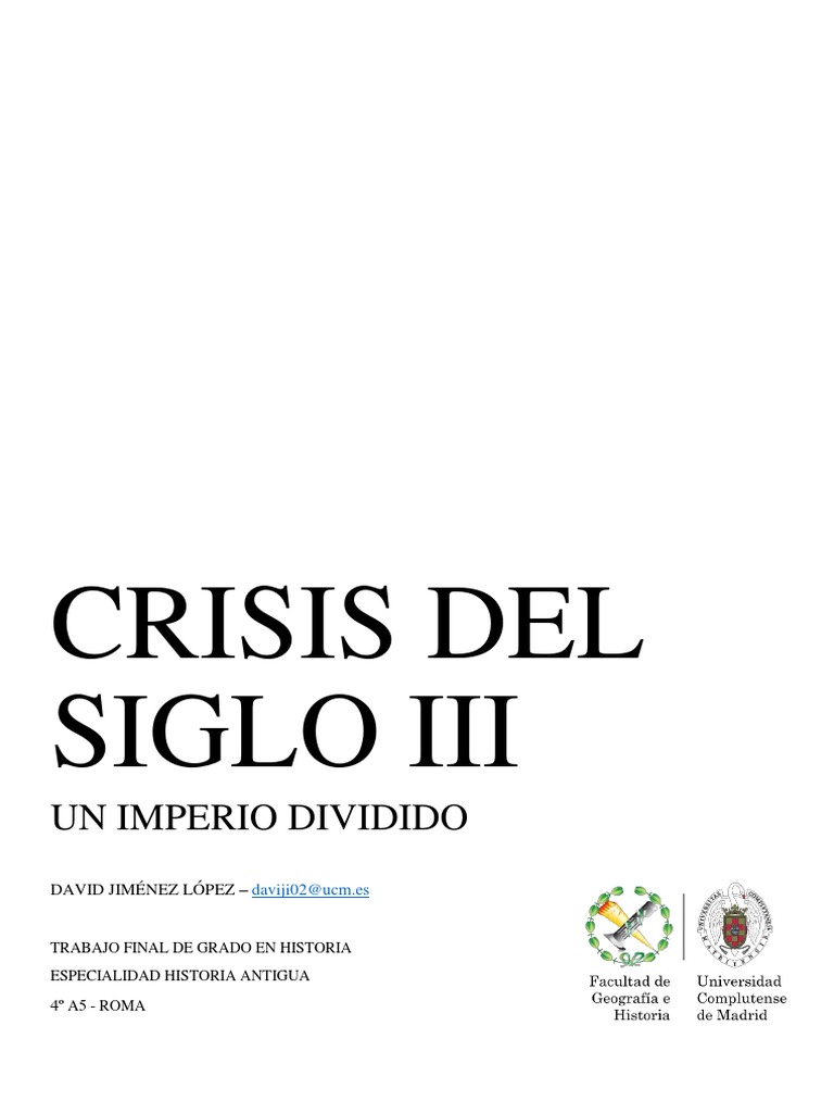 Crisis Del Siglo III - Un Imperio Dividido | PDF | imperio Romano