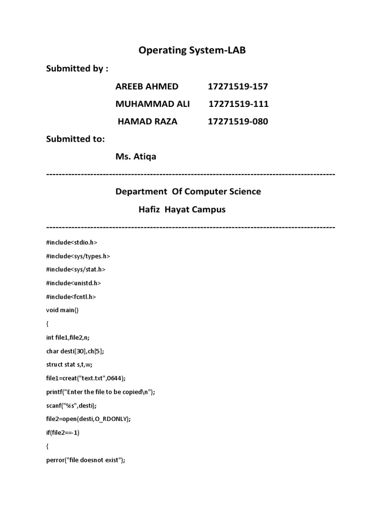 Operating System | PDF