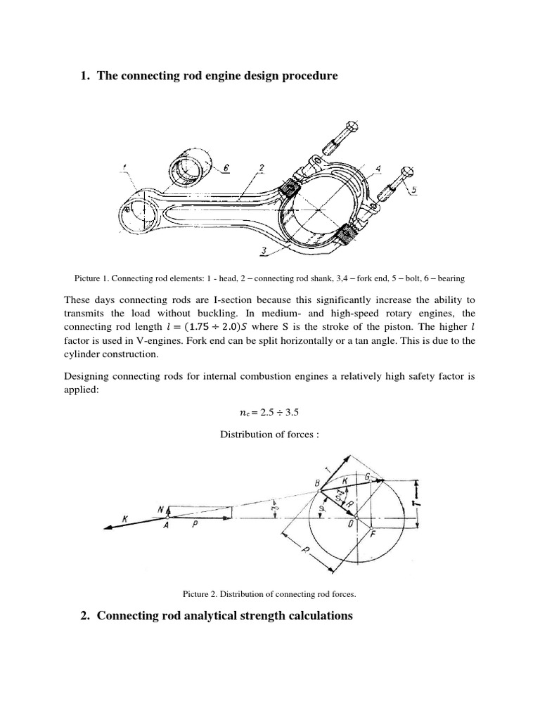 Automotive Connecting Rod | PDF | Buckling | Cylinder (Engine)