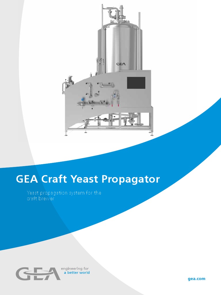 GEA Craft Yeast Propagator | PDF | Brewing | Brewery