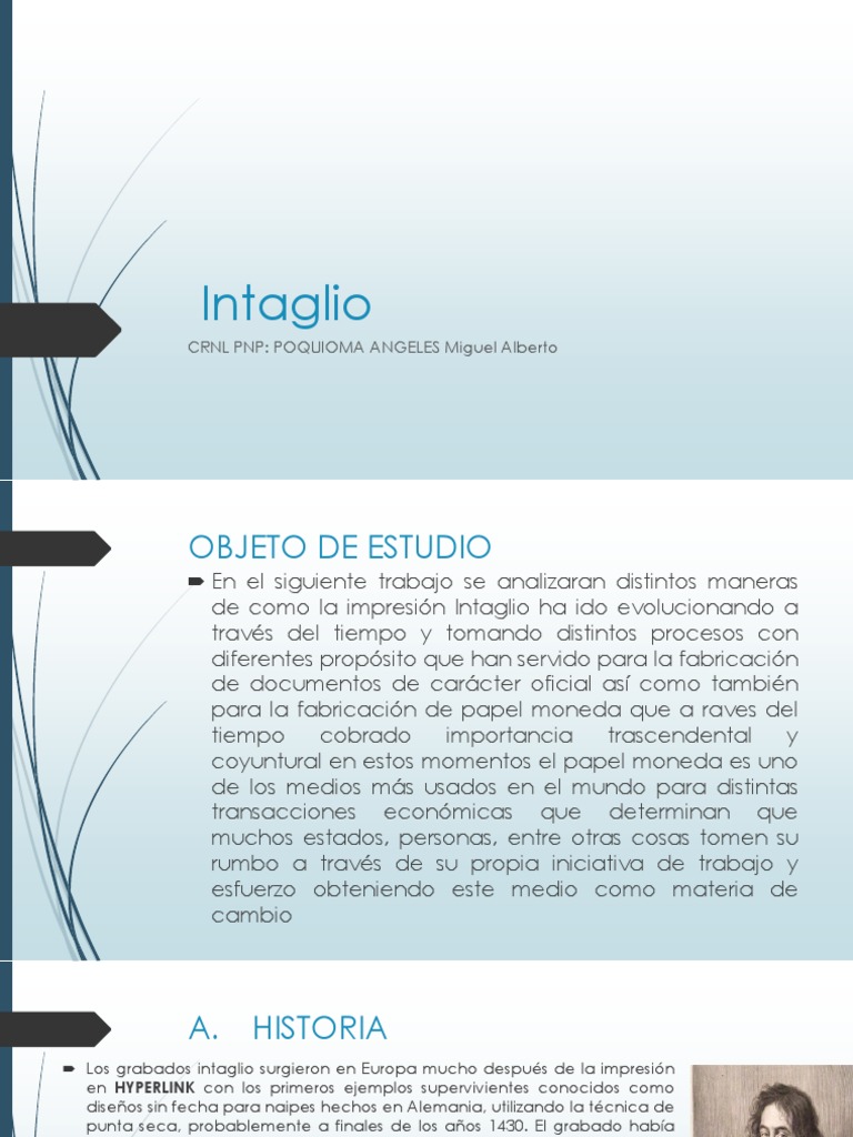 Intaglio | PDF | Grabado | Papel
