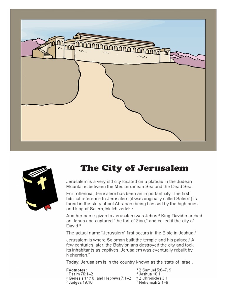 3D Picture: Cities of The Bible: The City of Jerusalem | PDF ...