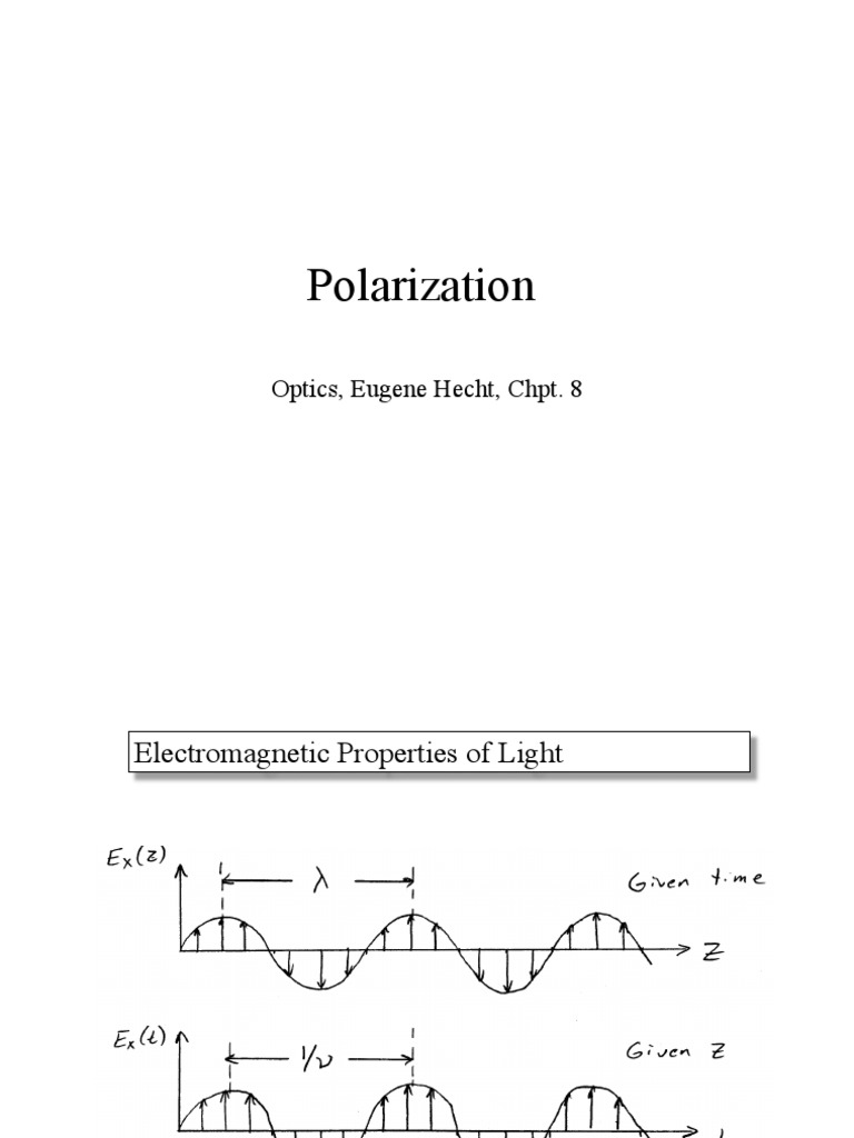 Section2 Hecht Polarization | PDF | Polarization (Waves) | Optics